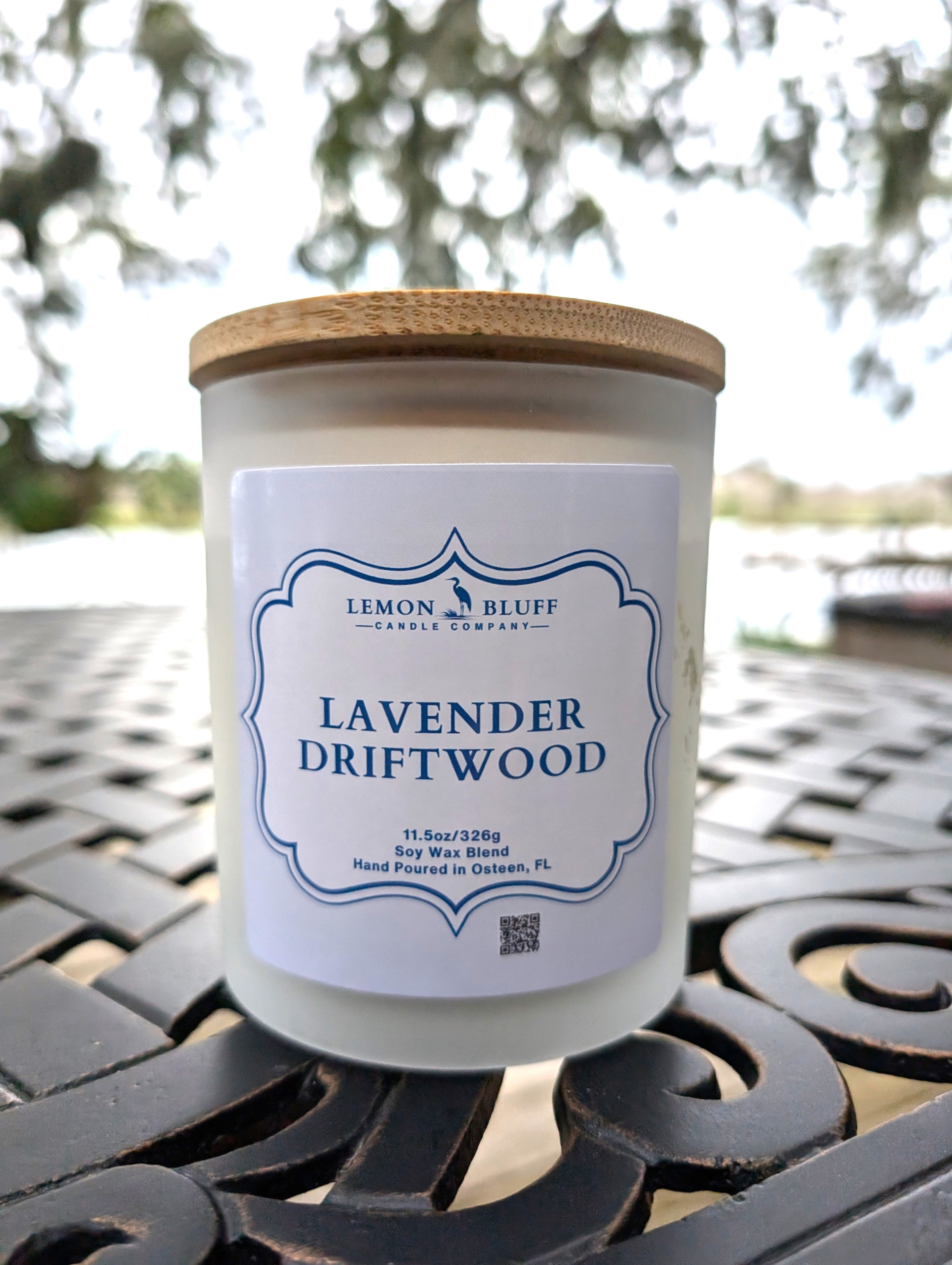 Lavender Driftwood Candle- Lavender, Marine, Cedar Scent – Lemon Bluff ...