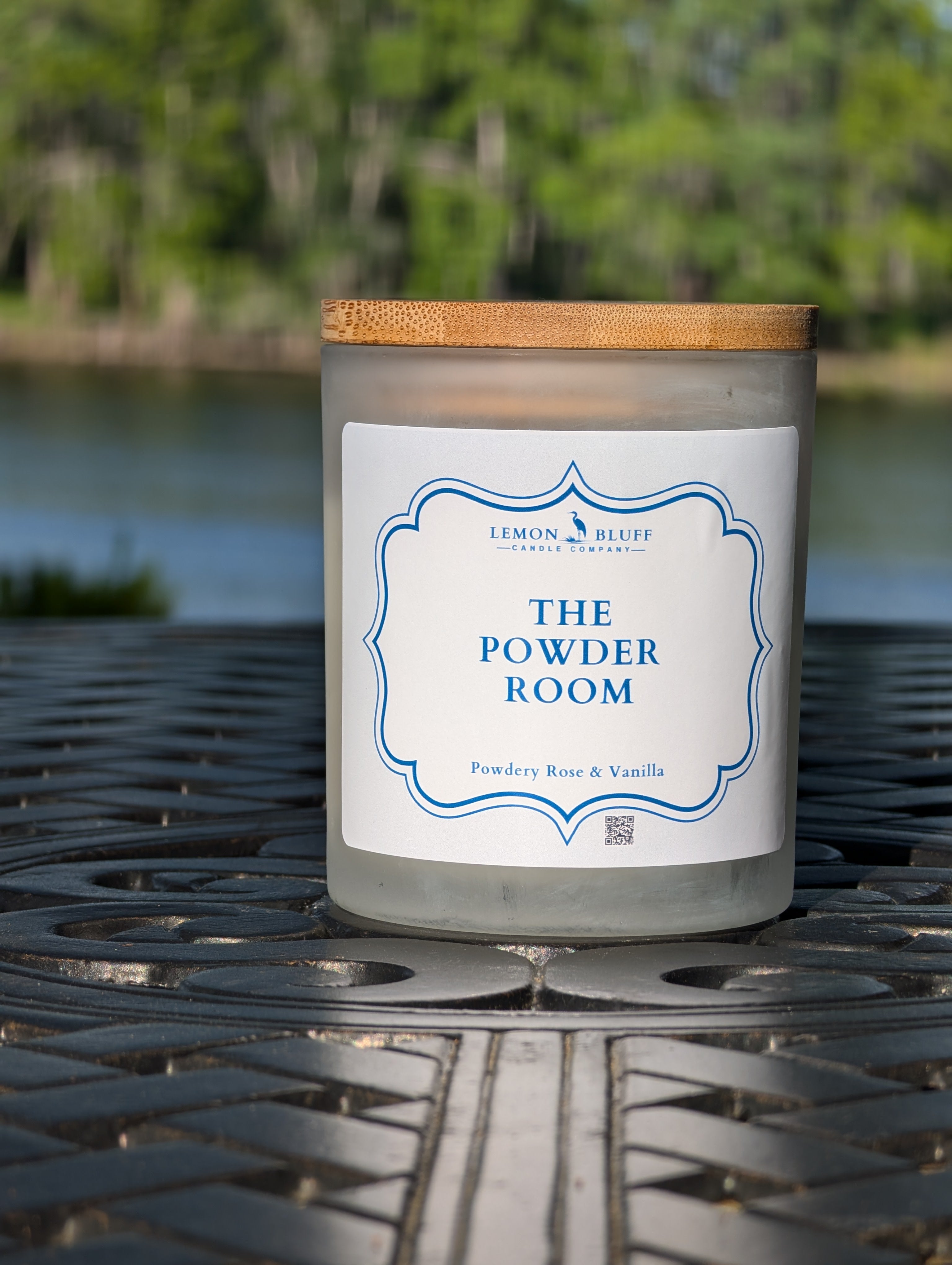 The Powder Room Candle - Powdery Rose, Amber, Light Vanilla Scent ...